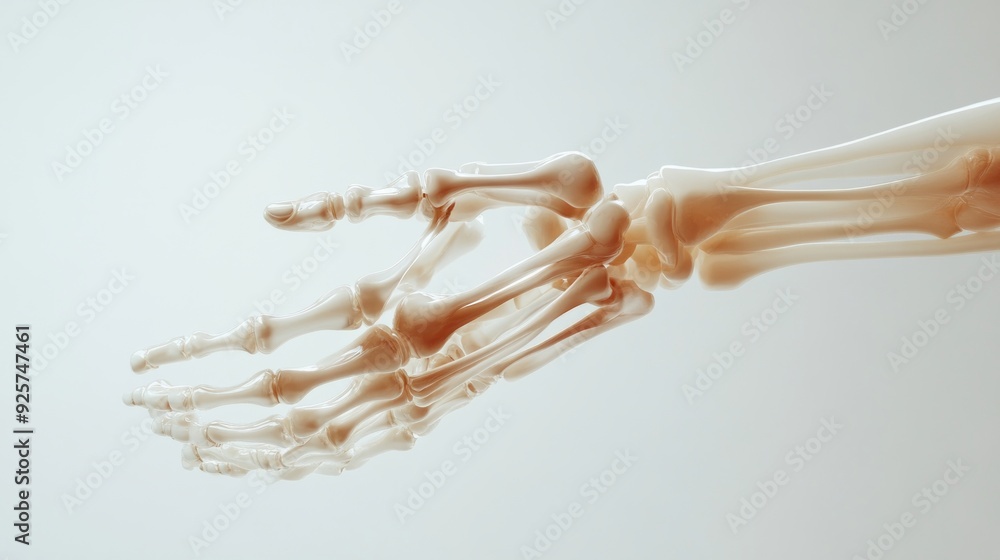 3D Human Hand Anatomy: Bones & Tendons Visualized Stock Photo | Adobe Stock