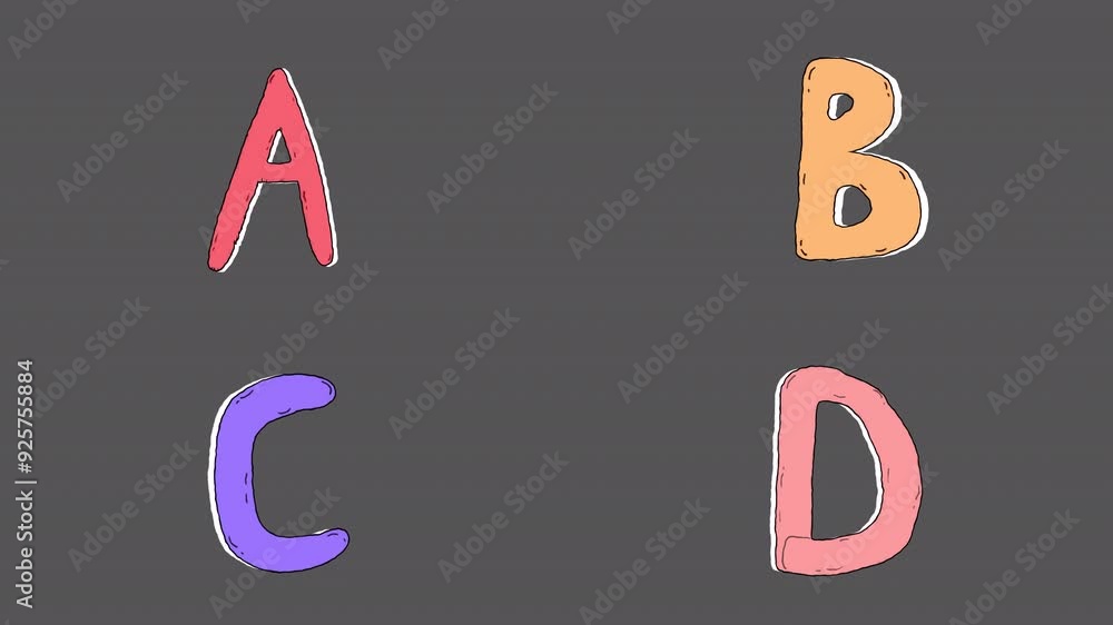Cartoon Animated Alphabet Motion Graphics Pack is a collection of hand ...