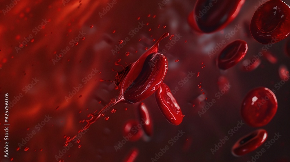 Intricate Vascular Thrombus Formation: Detailed Depiction of Clotting ...