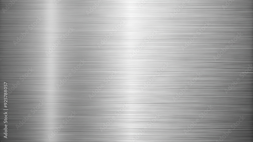 Brushed aluminum texture with a sleek and modern look, metallic, shiny ...