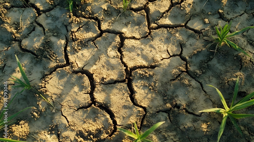 Severe soil degradation in arid and inhospitable desert landscape due ...