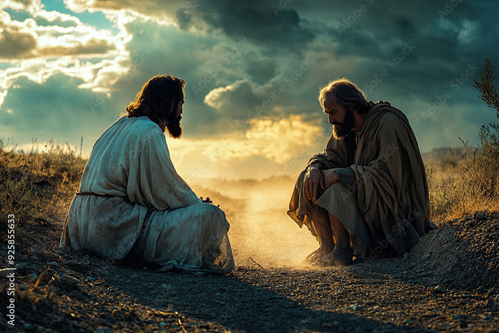 Parable of good samaritan, Bible story illustration, Biblical religious ...