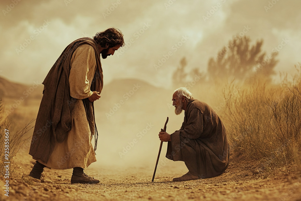 Parable of good samaritan, Bible story illustration, Biblical religious ...