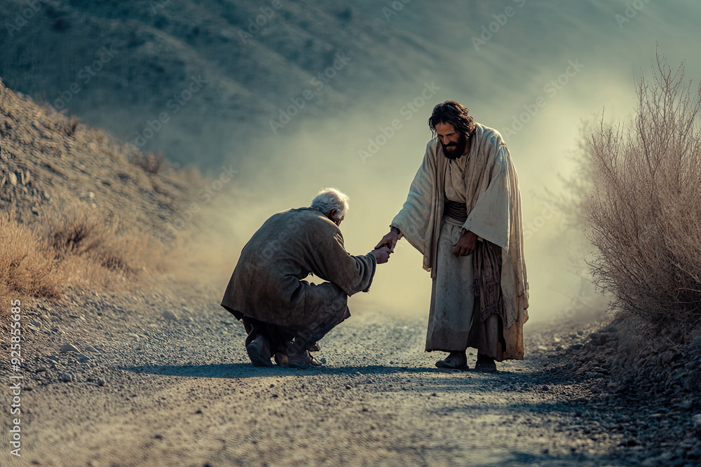 Parable of good samaritan, Bible story illustration, Biblical religious stories, Christian faith ...