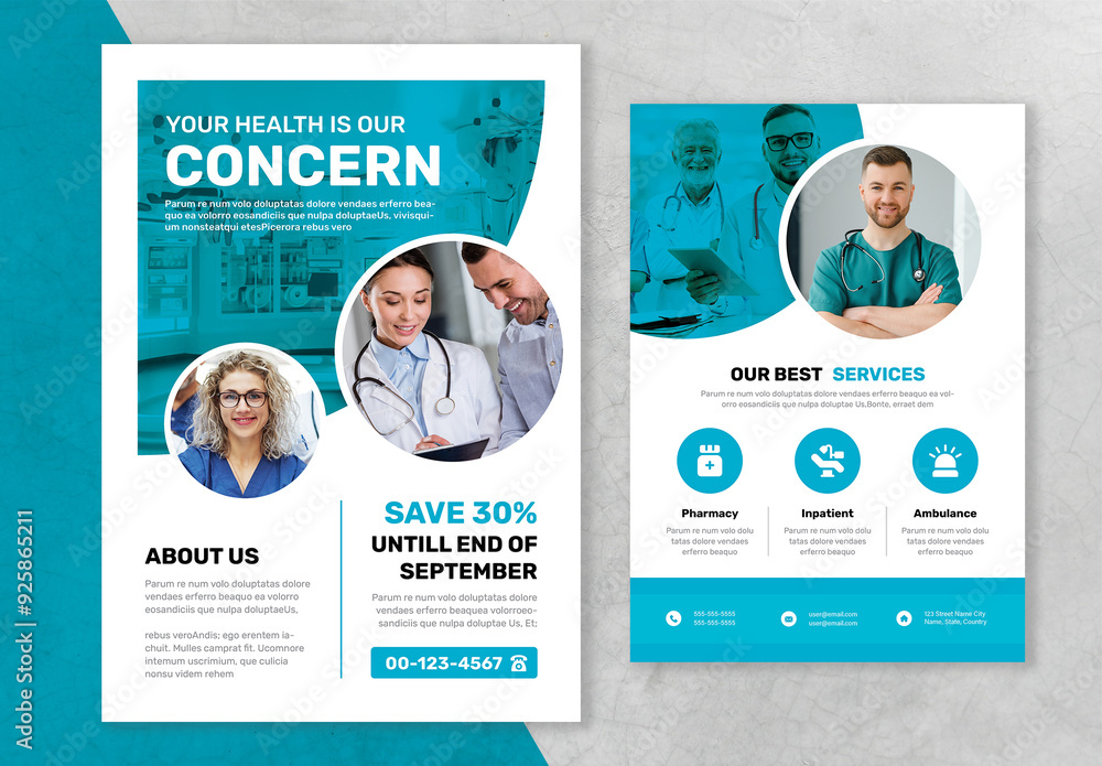 Medical Flyer Template Stock Template | Adobe Stock