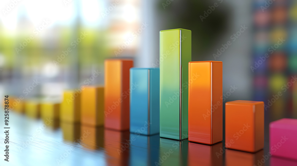 3D Bar Graphs, wallpaper, changing the view of numbers with diagrams ...