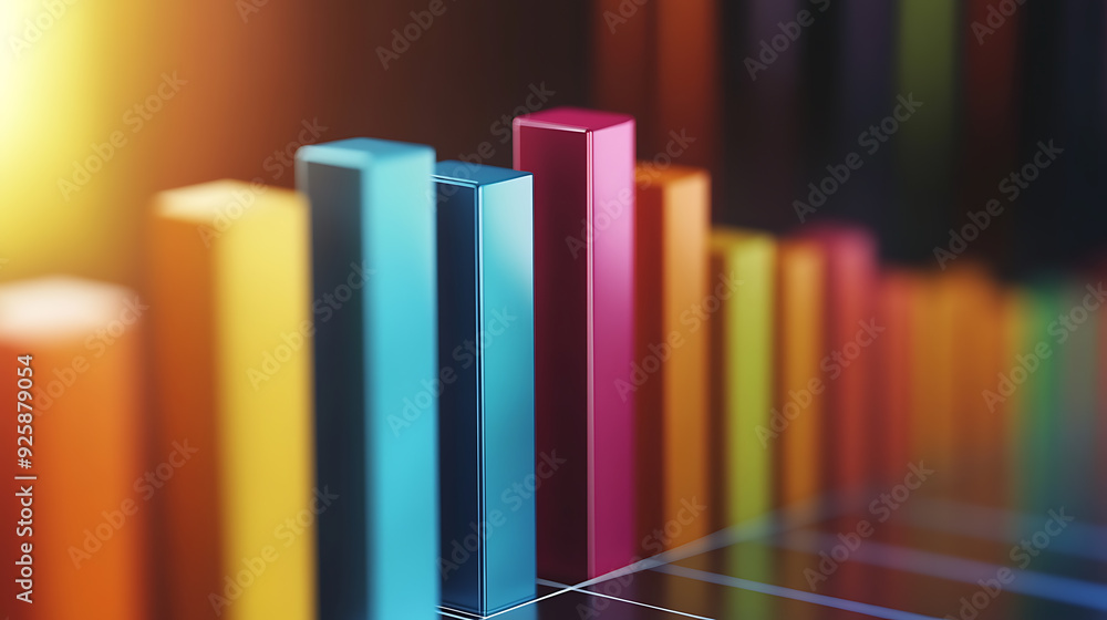 3D Bar Graphs, wallpaper, changing the view of numbers with diagrams ...