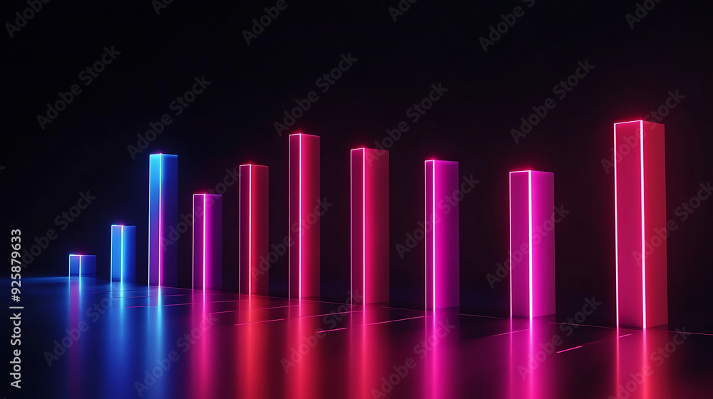 3D Bar Graphs, wallpaper, changing the view of numbers with diagrams ...