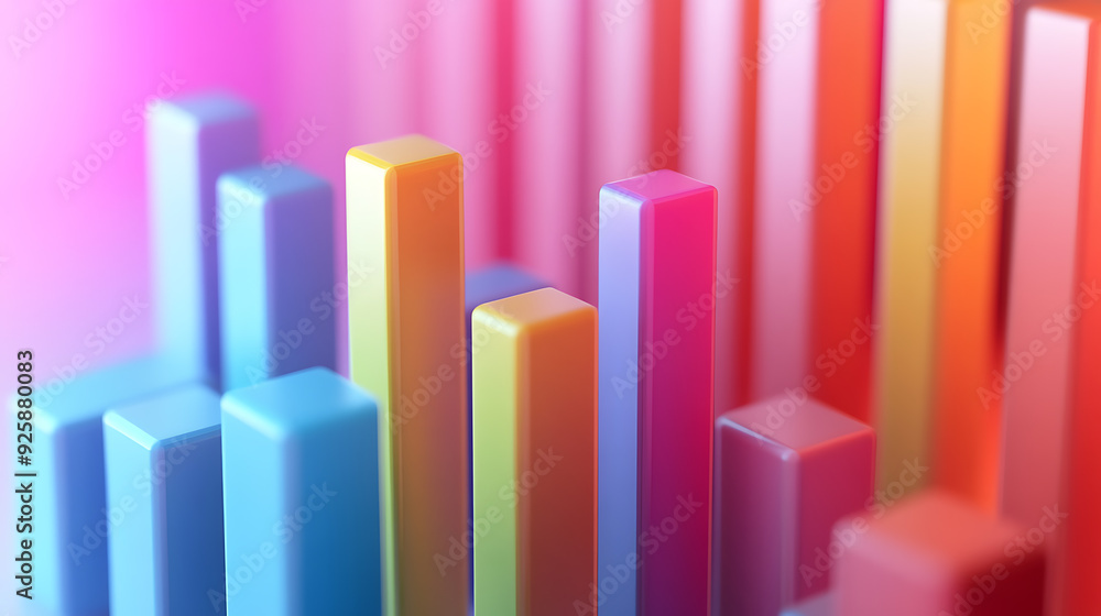 3D Bar Graphs, wallpaper, changing the view of numbers with diagrams ...