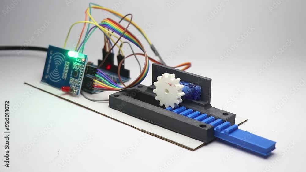 Electronic circuit with programmable controller and 3d printed parts ...