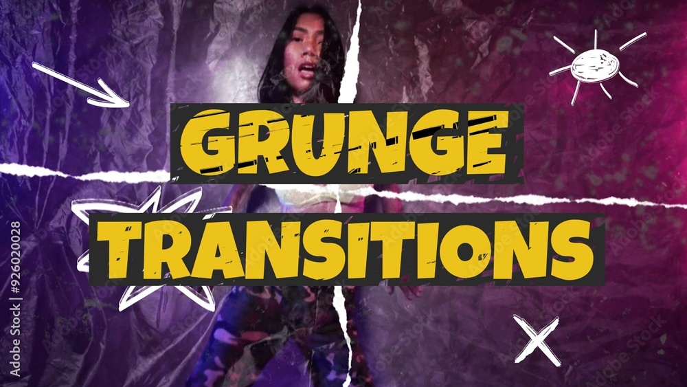 Grunge Transitions Stock Template | Adobe Stock