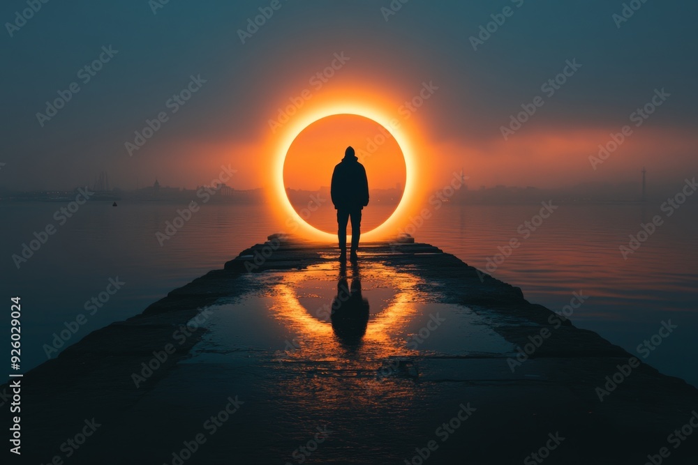 Forced Perspective Photography, a person standing on a pier, with the ...