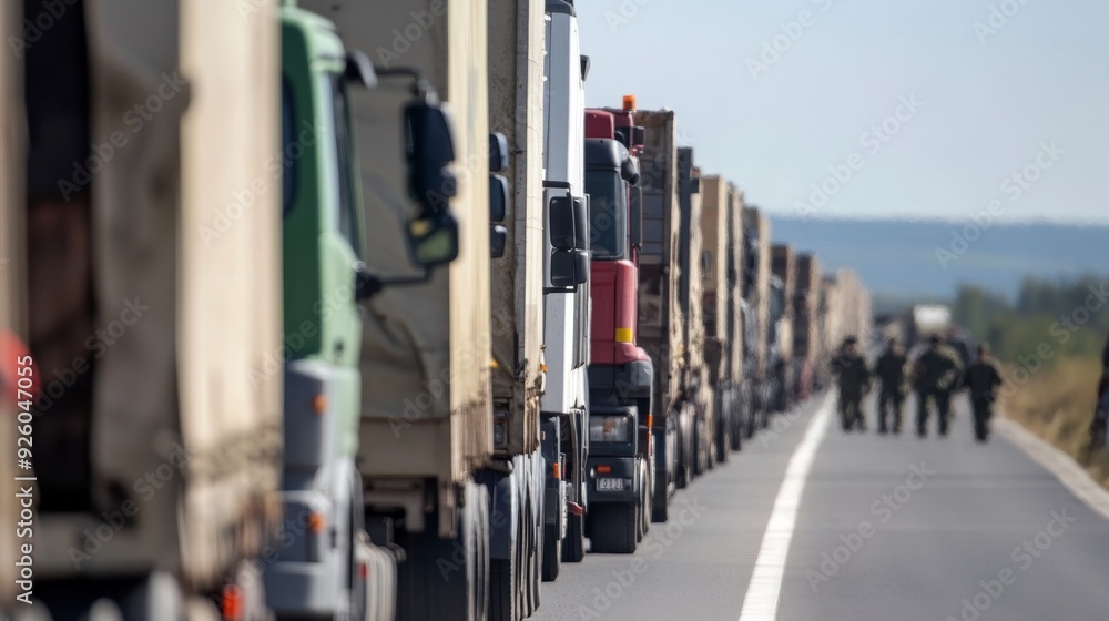 Diplomatic Standoff: Political Convoy Blocked at Border with Military ...