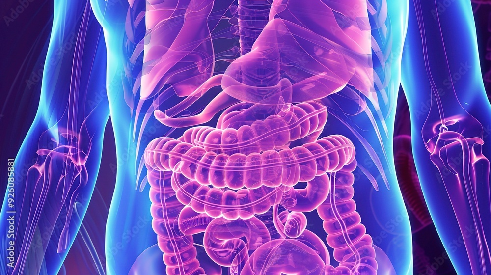 Gastric Acid Production and Digestive Process Depicted in Detailed ...