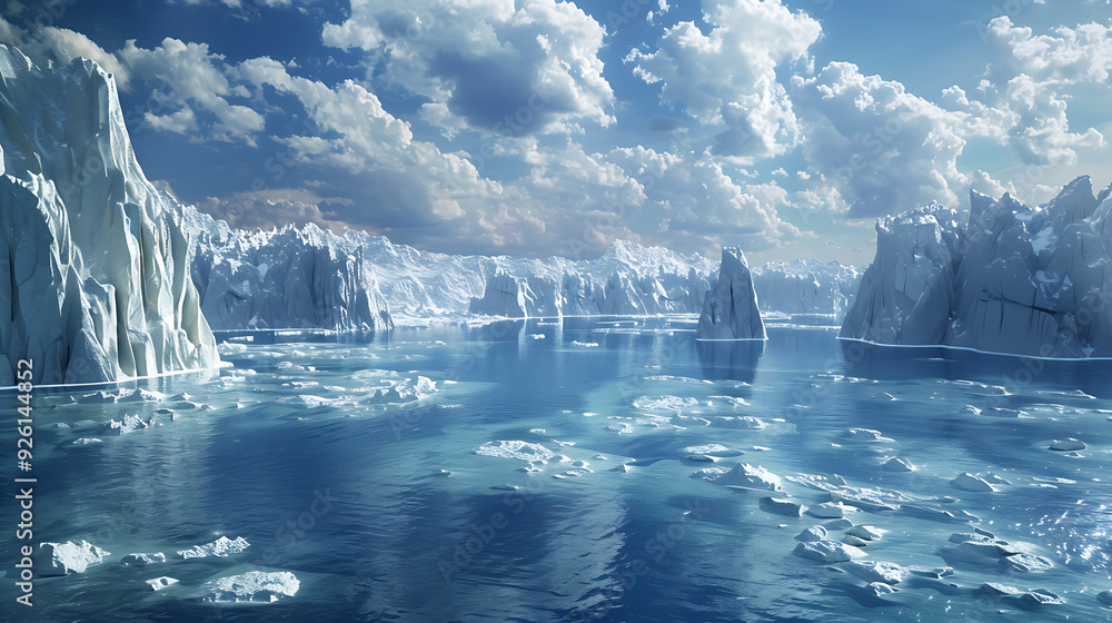 Effects of global warming, showcasing rising sea levels engulfing ...