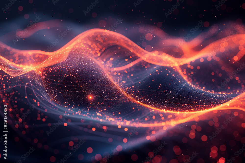 This modern abstract technology background features a mesmerizing ...