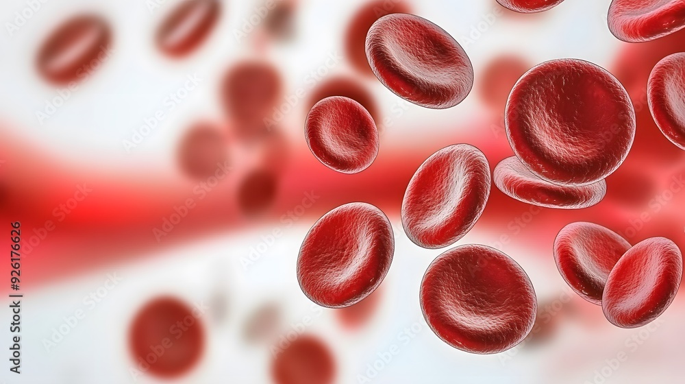 Blood Plasma with Platelets A detailed shot of blood plasma containing ...