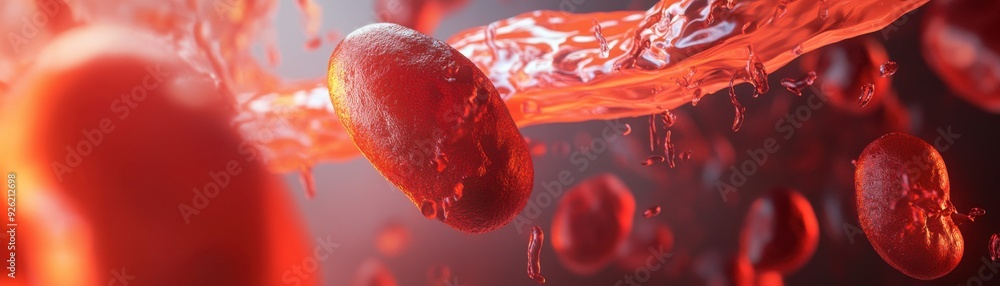 Dynamic visualization of red blood cells flowing through veins ...
