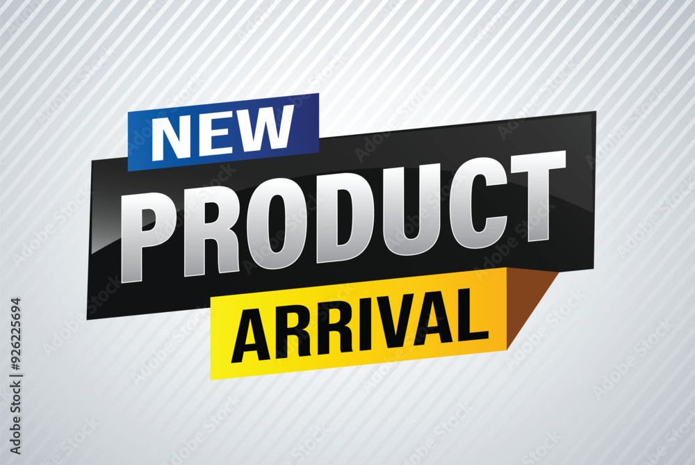 New product arrival tag icon logo sign symbol Banner design template ...
