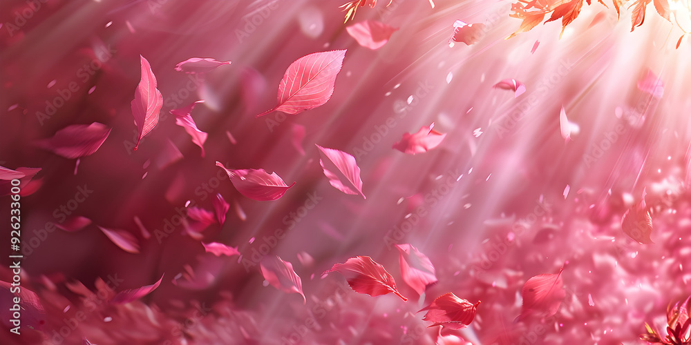 The swirling winds of wind with flower petals are isolated on a ...