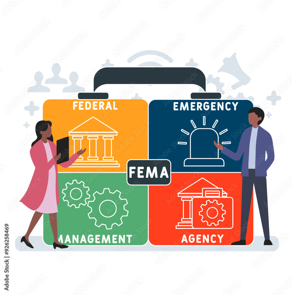FEMA - Federal Emergency Management Agency acronym. business concept ...