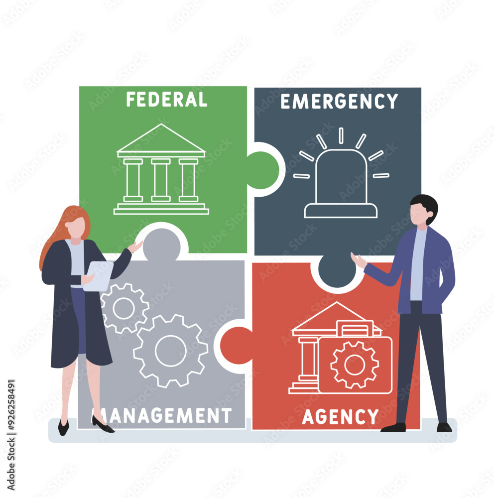 FEMA - Federal Emergency Management Agency acronym. business concept ...