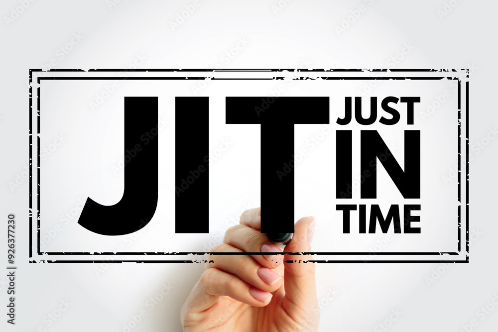 JIT Just in time - inventory management method in which goods are ...