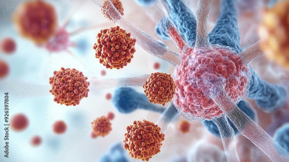 Visualization of immune cells attacking lung cancer post-radiation ...