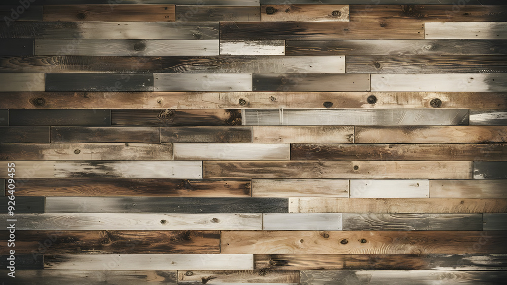 Reclaimed Wood Tapestry: Rustic charm abounds in this textured backdrop ...