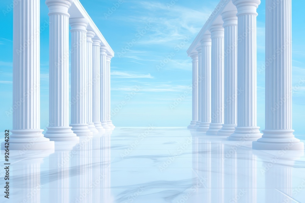 Hospitality industry, luxury travel experiences, minimalism, 3D render ...