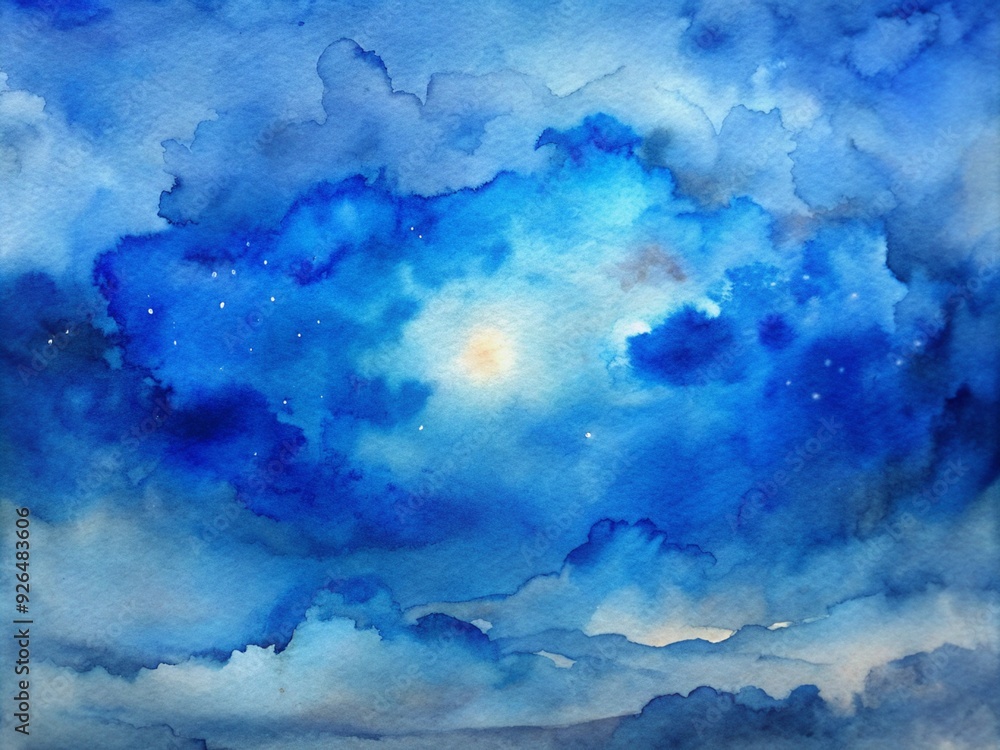 abstract watercolor background. sunset sky. abstract watercolor ...