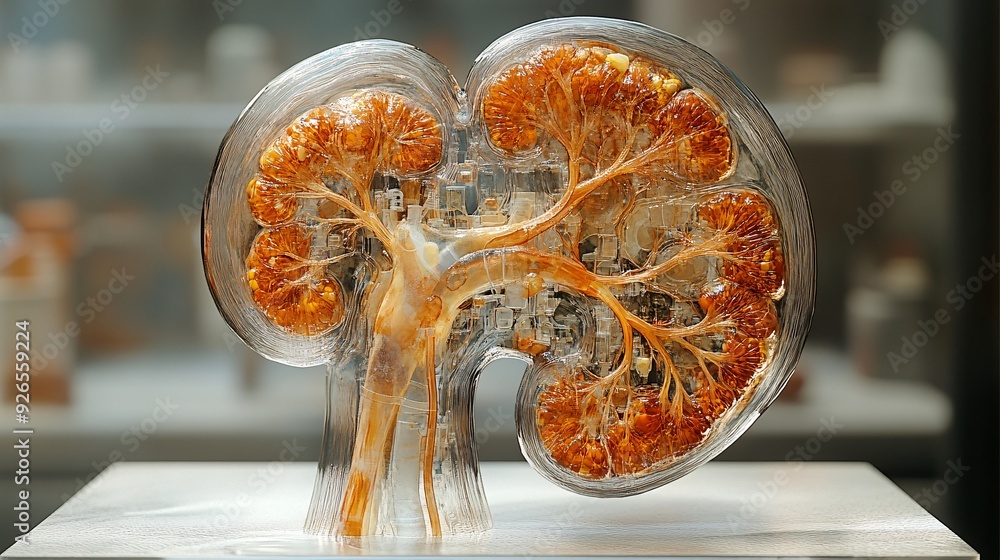 3D Human Kidney Anatomy: A comprehensive 3D model of the kidneys ...