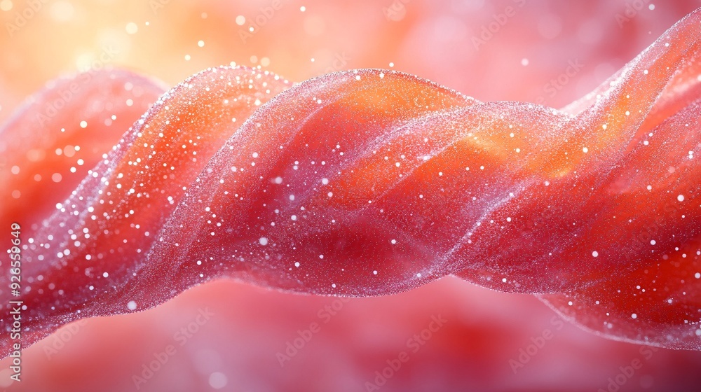 3D Human Muscle Fiber Anatomy: A detailed 3D rendering of muscle fibers ...