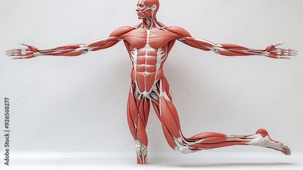 3D Human Skeletal Muscle Anatomy: A 3D model focusing on the major ...