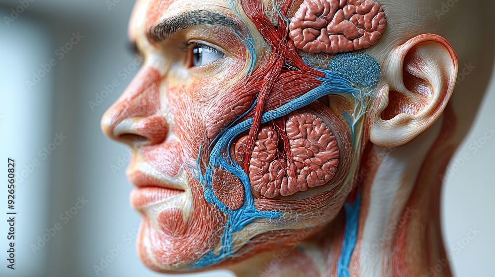Photo 3D Human Endocrine System: A detailed 3D model of the endocrine ...