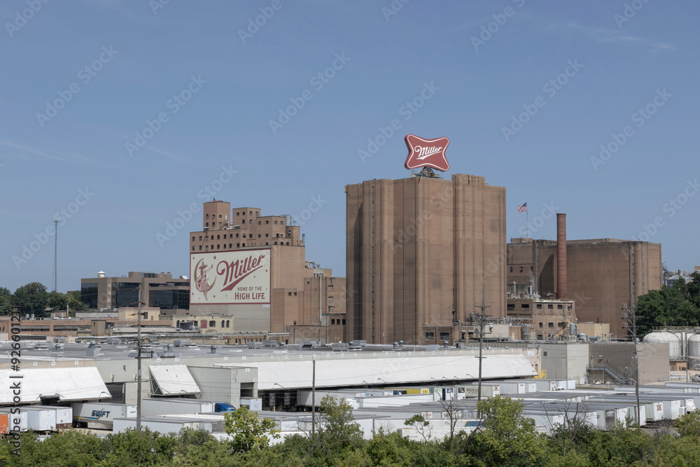 Miller Brewing Complex where Miller Beer brands are brewed. Miller Beer ...