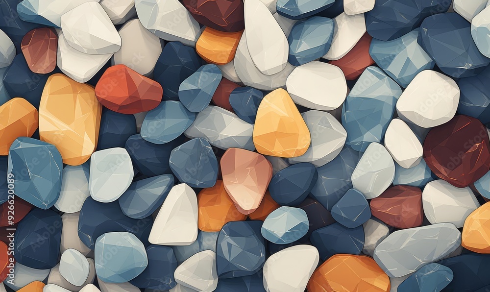 Speckled stone texture flat design front view rough surface animation ...
