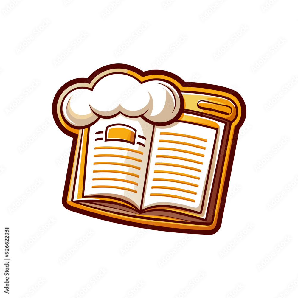 Vector design for a food magazine cover featuring a recipe section ...