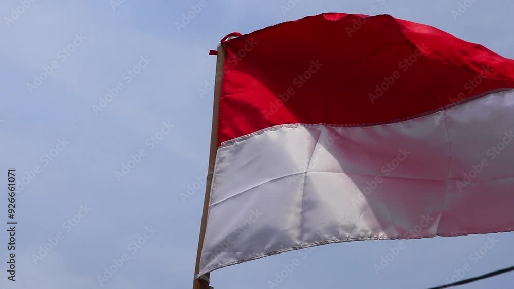 Bendera merah putih. Bendera Indonesia. The Indonesian flag symbolizing ...