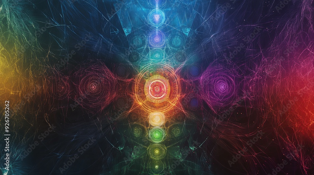 A detailed graphic of the human chakra system, with each chakra point ...