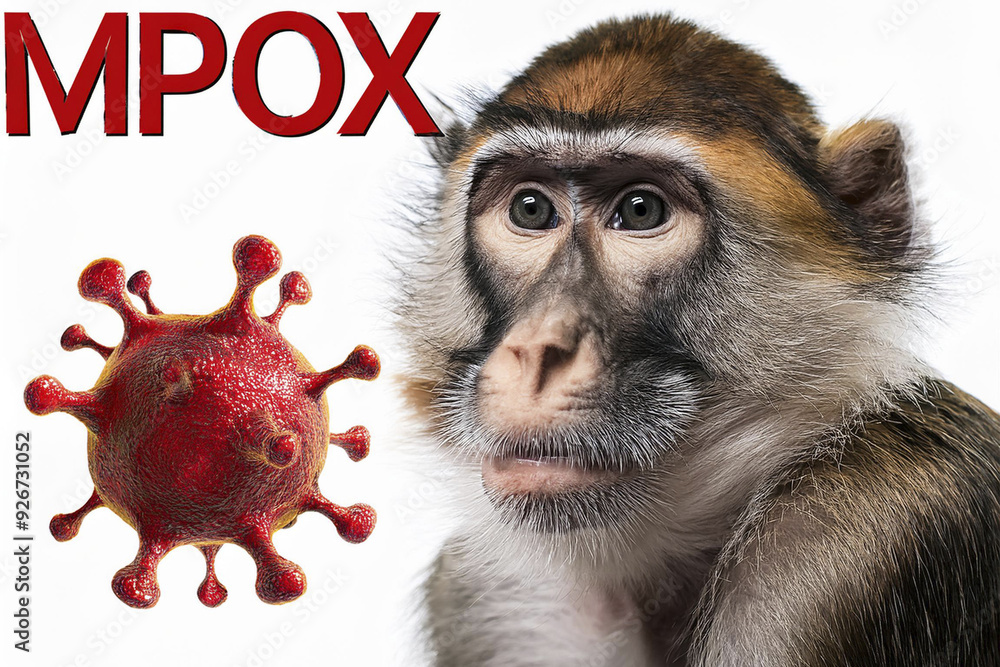 Mpox. Clade 1b. Monkeypox. Monkeypox blisters on arm. Virus, epidemic ...