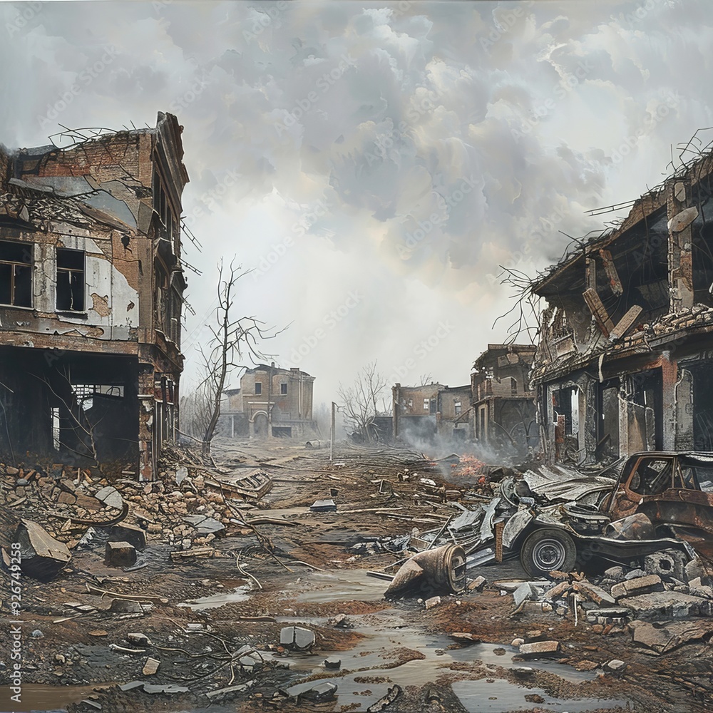 "This illustration captures the harrowing aftermath of war in Ukraine ...