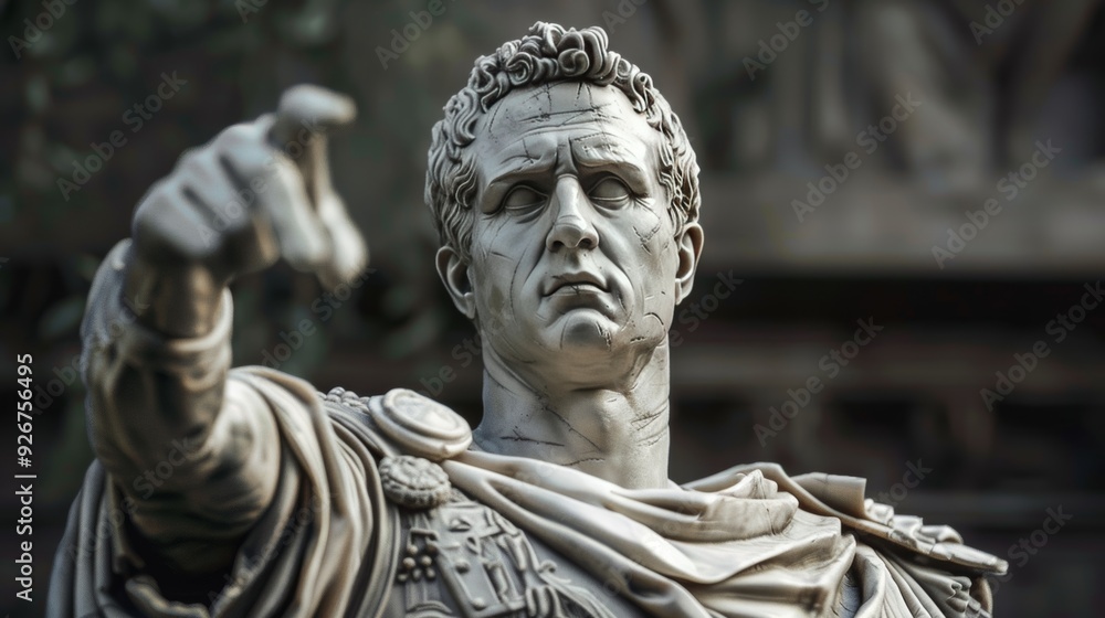 Detailed realistic photo of julius caesar statue capturing impressive ...