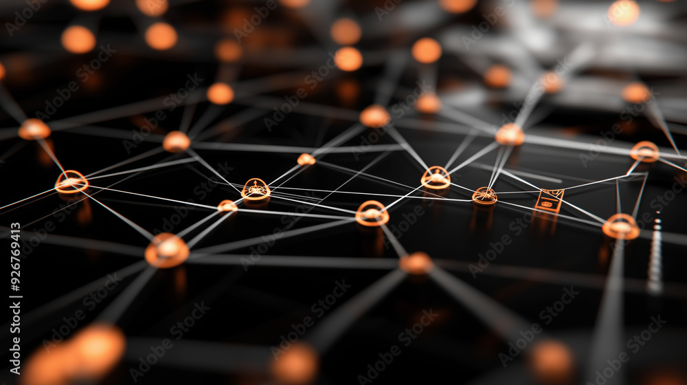 A flowchart of interconnected nodes, each node representing a skill, with the connections ...