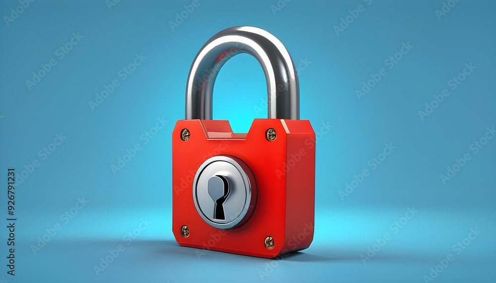 The exquisite metal lock and shield design reflects the theme of safety ...