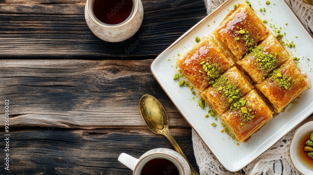 Dessert: Turkish Pistachio Wrap Baklava, Leziz Baklava, fistik sarma ...