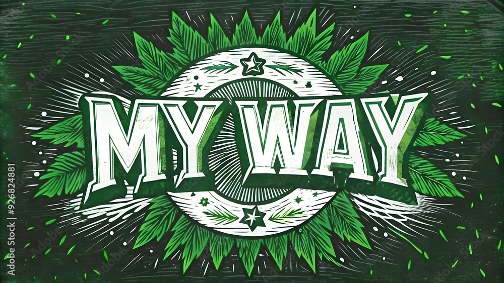 the words "MY WAY" in bold, white letters with a green outline. The ...
