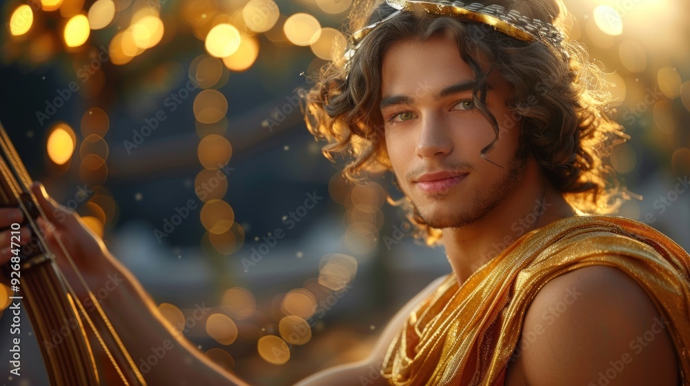 Apollo, revered god of light in ancient greek and roman mythology ...