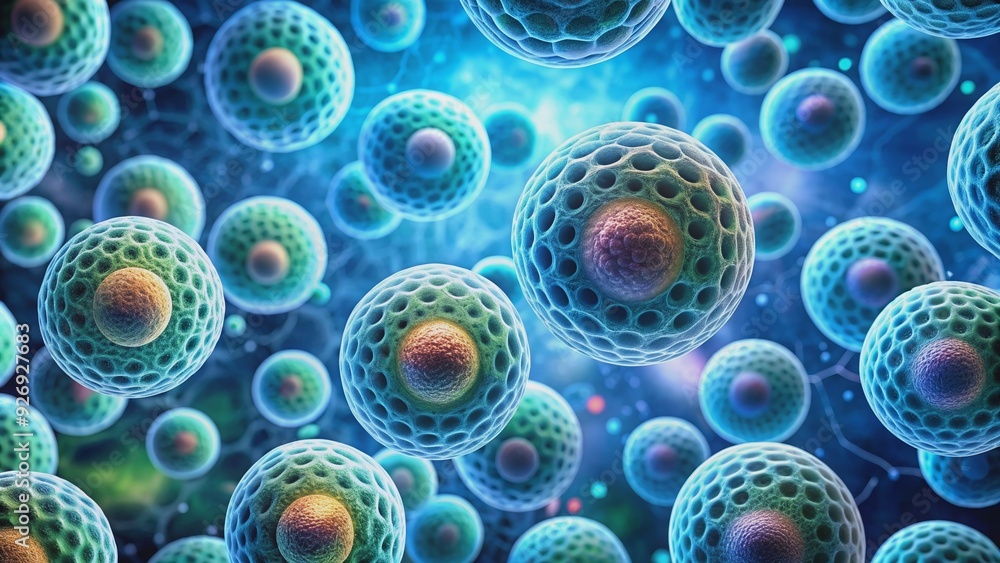 Organic cell patterns with hyper-realistic texture , biology, organic, cells, patterns, texture ...