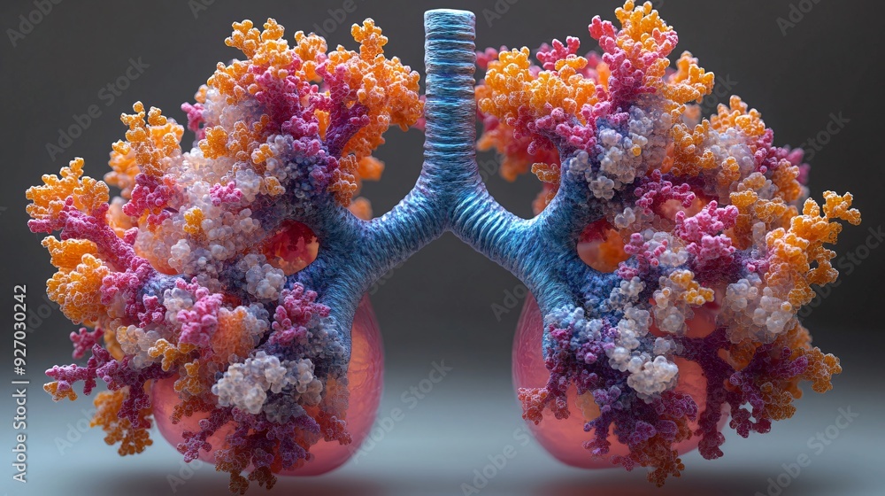 3D Lungs with Pulmonary Surfactant: A detailed model showing the role ...